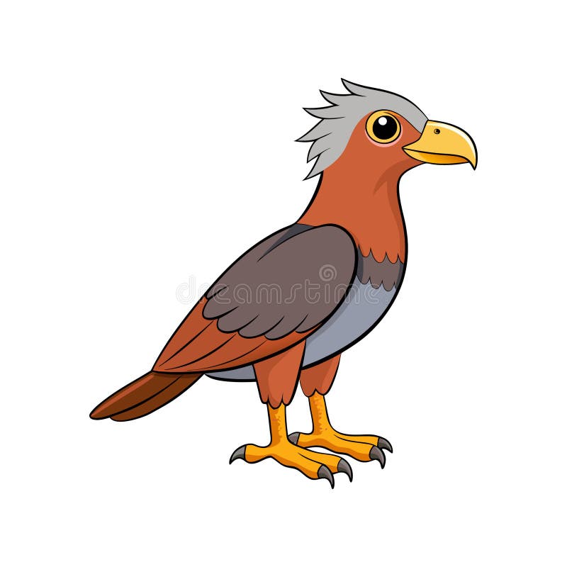 Charming Artwork of African Hobby Bird Stock Illustration ...