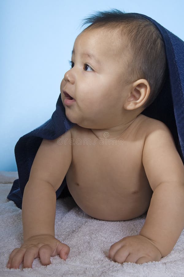 Charming baby stock image. Image of delightfully, cover - 4382419