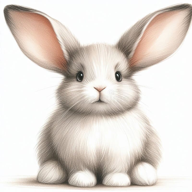 Charming Baby Rabbit stock illustration. Illustration of animal - 369212380
