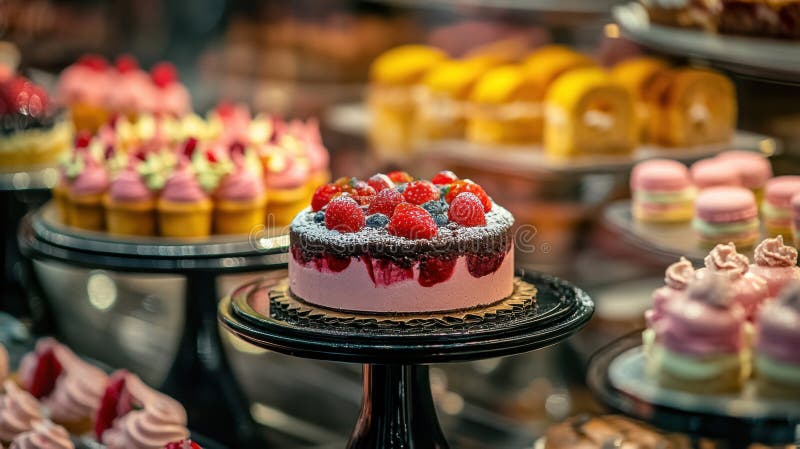 Charming bakery desserts stock image. Image of colorful - 365662007