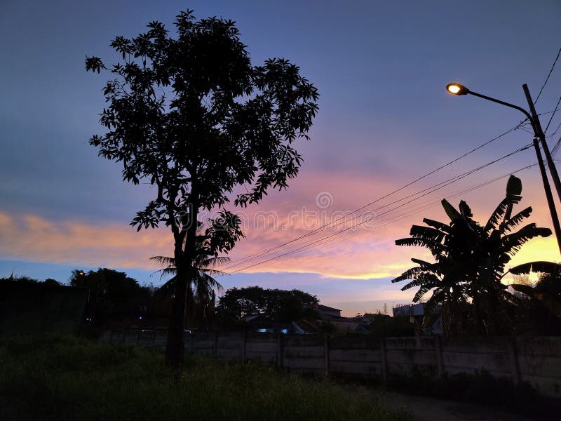 Charming and Beautiful Sunset View in the Afternoon Stock Photo - Image ...