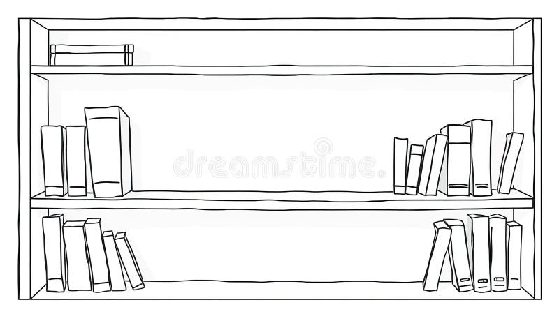 Simple Bookshelf Drawing