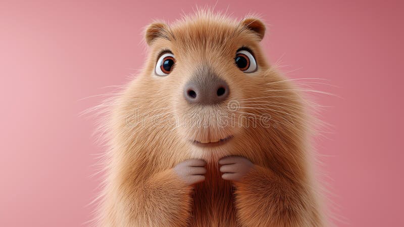 Playful Capybara Vibrant Pink Background Stock Photos - Free & Royalty ...