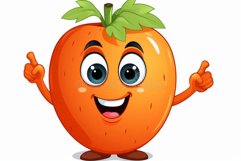 Charming Cartoon Potato Character Illustration on a Simple and Clean ...