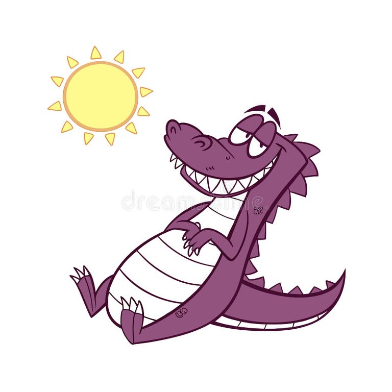 Charming Cartoon Purple Crocodile Character Stock Vector - Illustration ... Charming Cartoon Purple Crocodile Character Stock Vector - Illustration ...