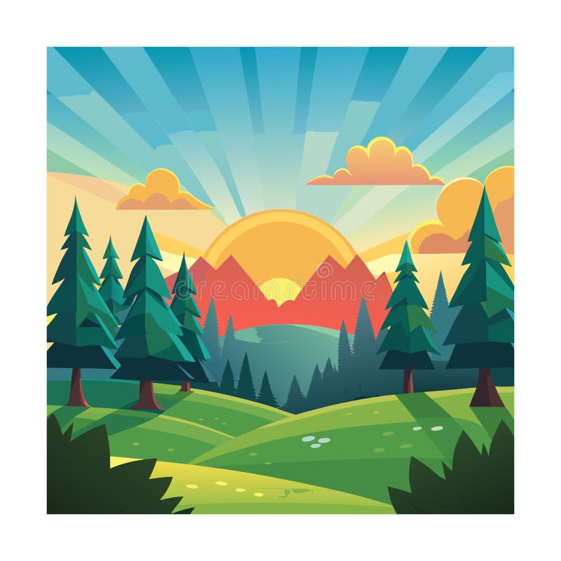 Cartoon Sunrise Stock Illustrations – 64,549 Cartoon Sunrise Stock ...