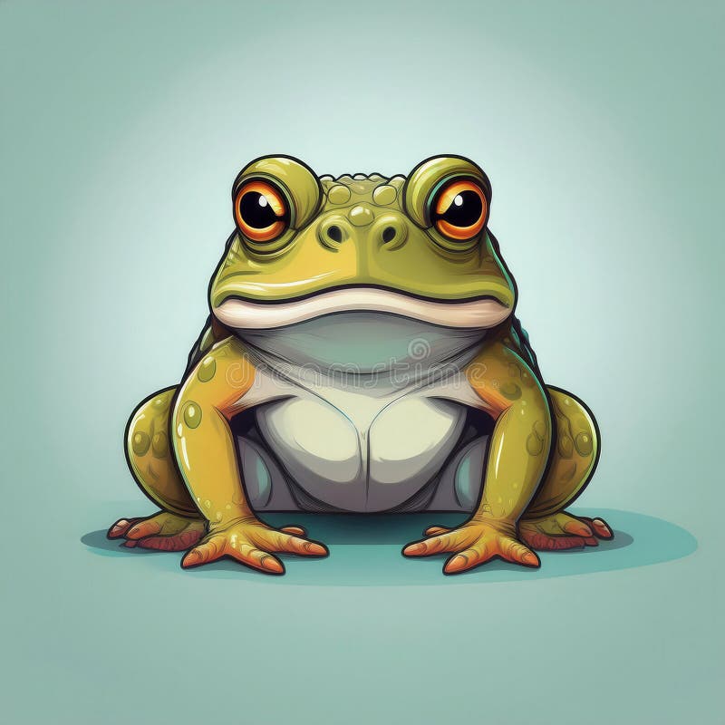 Charming Cartoony Toad Character in Playful Design Suitable for Kids ...