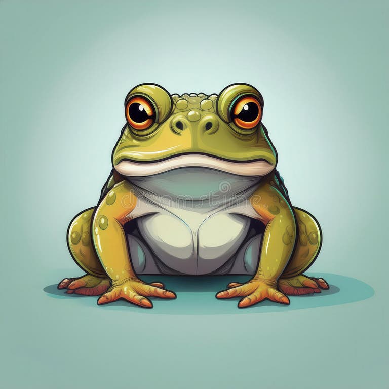 Charming Cartoony Toad Character in Playful Design Suitable for Kids ...
