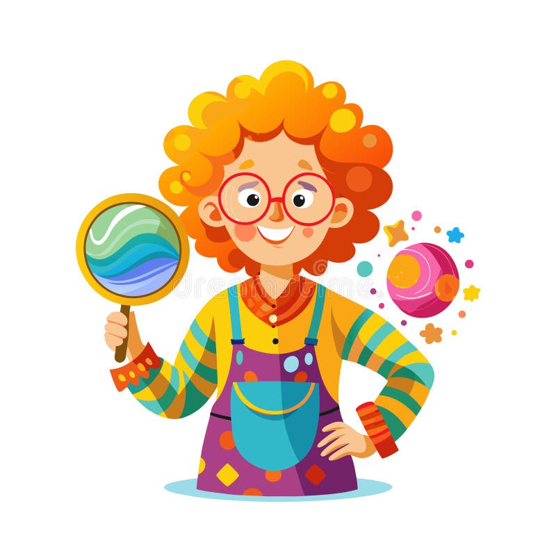 Charming Marigold the Mirror Maker Character Stock Vector ...