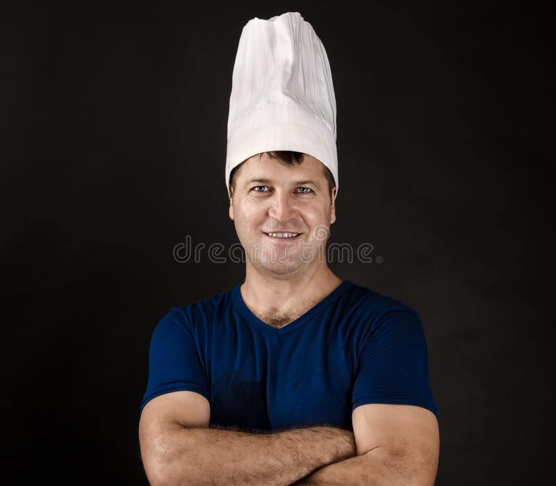 Charming Chef Posing Black Stock Photos - Free & Royalty-Free Stock ...