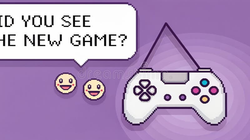 Charming ChitChat a Pixel Art Chat Interface Featuring a Soft Purple ...