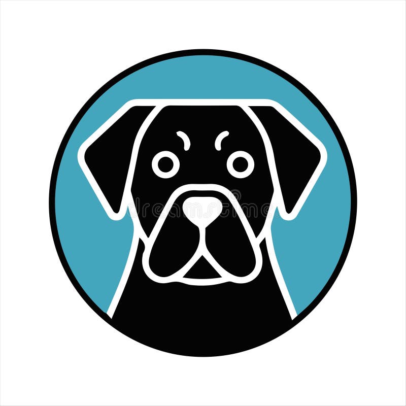 Charming Circle Icons of Colorful and White Cute Dogs Stock Vector ...