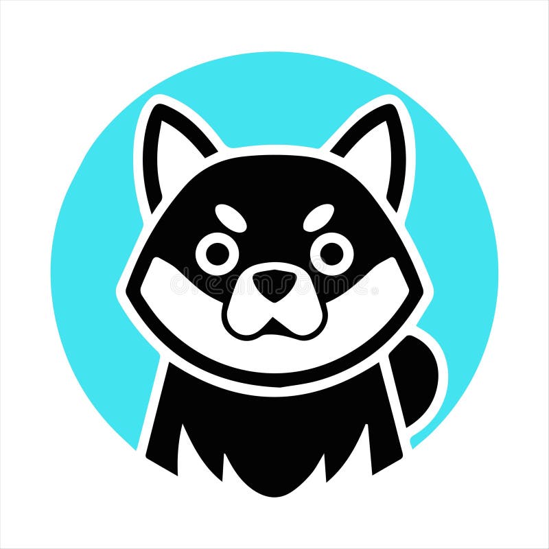 Charming Circle Icons of Colorful and White Cute Dogs Stock Vector ...