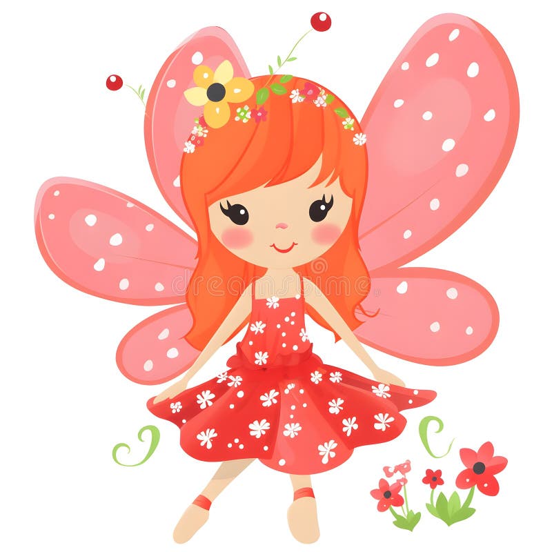 Charming enchanted sprite stock illustration. Illustration of cauldron ...