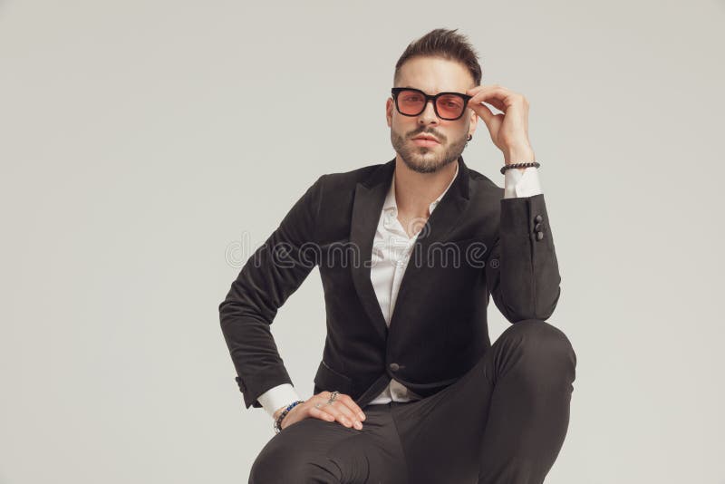 Man Wearing Suit Crouching Stock Photos - Free & Royalty-Free Stock ...