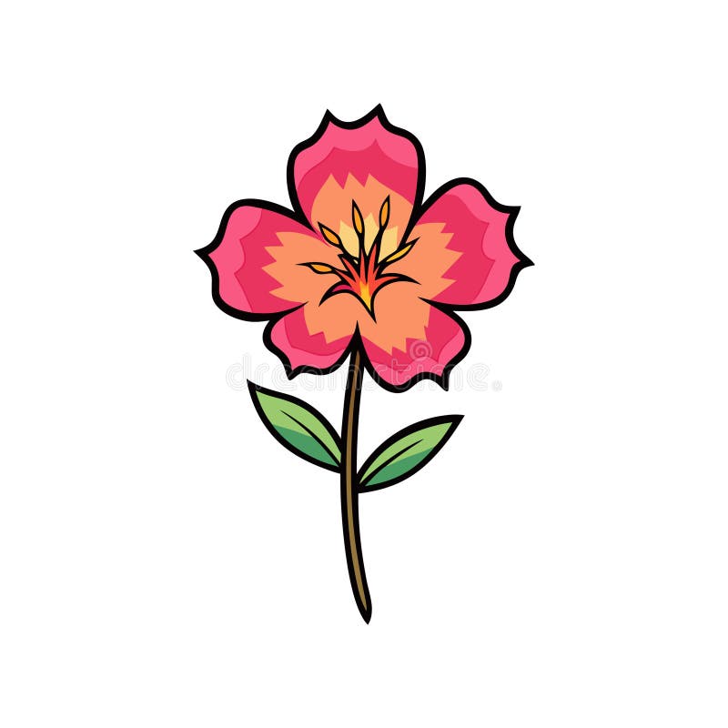 Charming Fireweed Flower Illustration for Creative Use Stock Illustration - Illustration of ...
