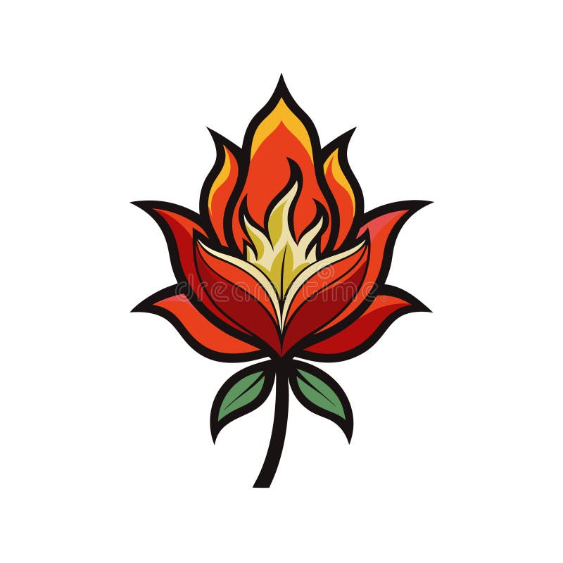 Charming Flame Delphinium Floral Artwork Stock Image - Illustration of ...