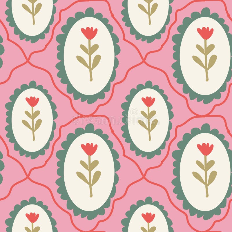 Charming Floral Pattern with Vintage Cottage Decor Design for Crafts ...