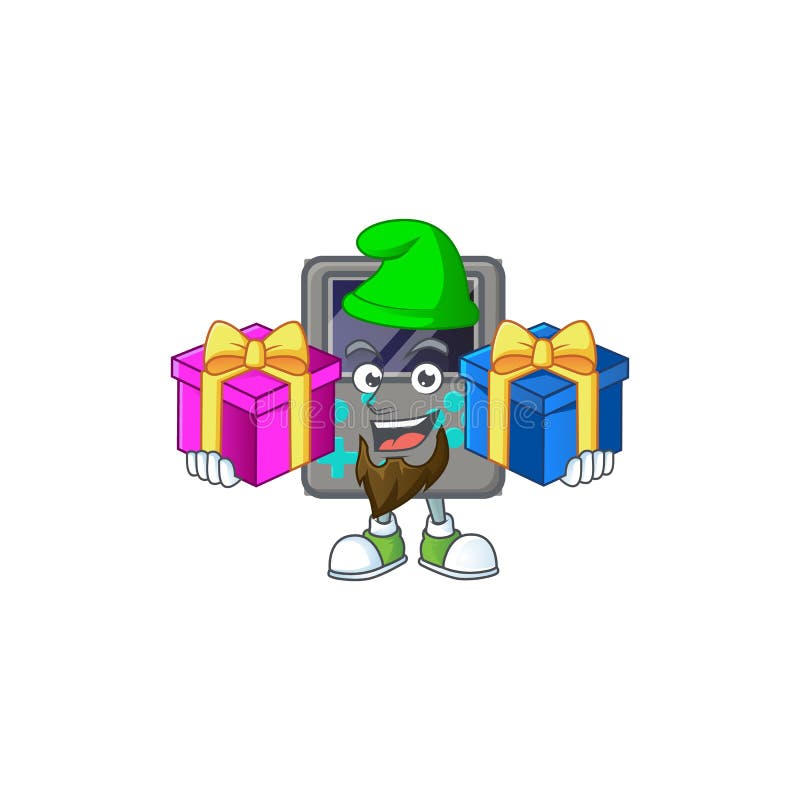 A Charming Game Console Mascot Design Style Having a Box Stock Vector ...