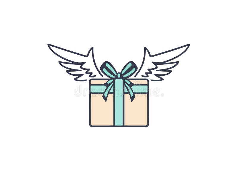 A Charming Gift Card Illustration in Vector Format Stock Vector ...