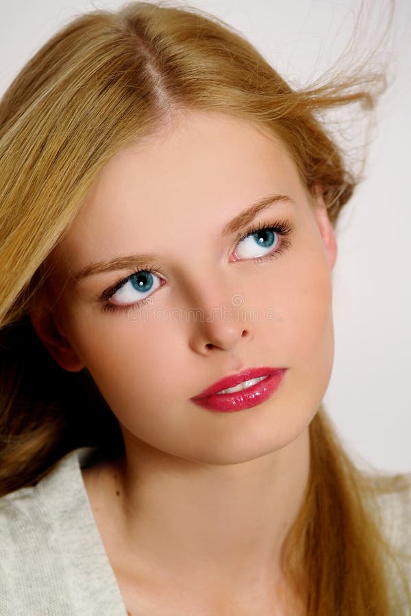 The charming girl stock photo. Image of motion, face - 11067538