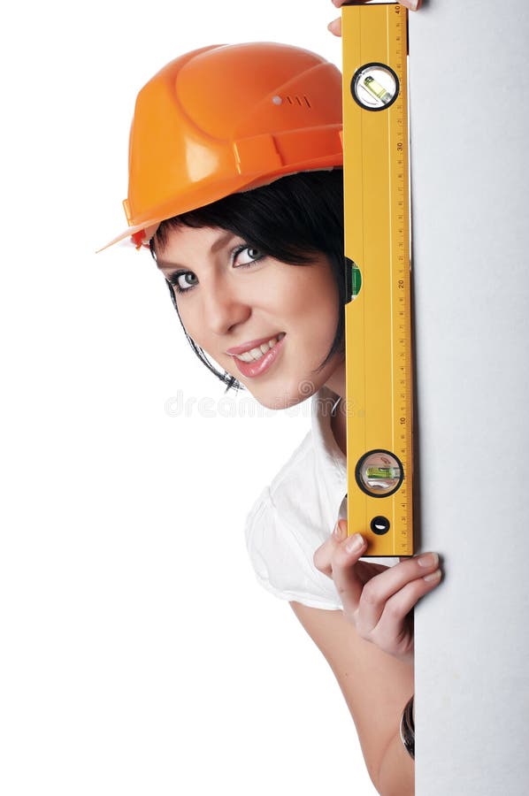 Three builder photos stock image. Image of repairman - 12034561