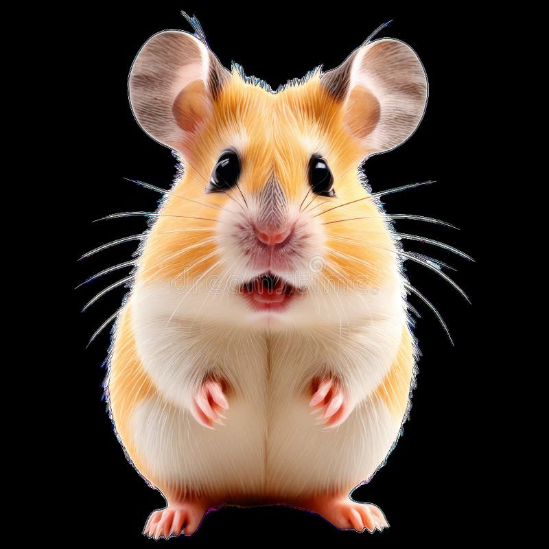 Cute Hamster Isolated on Transparent Background, Generative AI Stock ...