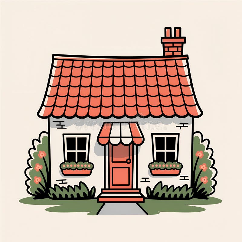 Charming Hand-Drawn Illustration – Whimsical Sketch Style Art Stock ...