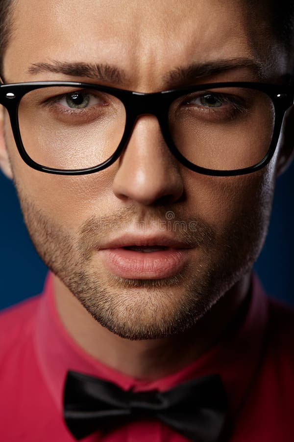 Charming and Handsome Man Close Up Stock Image - Image of care, head ...