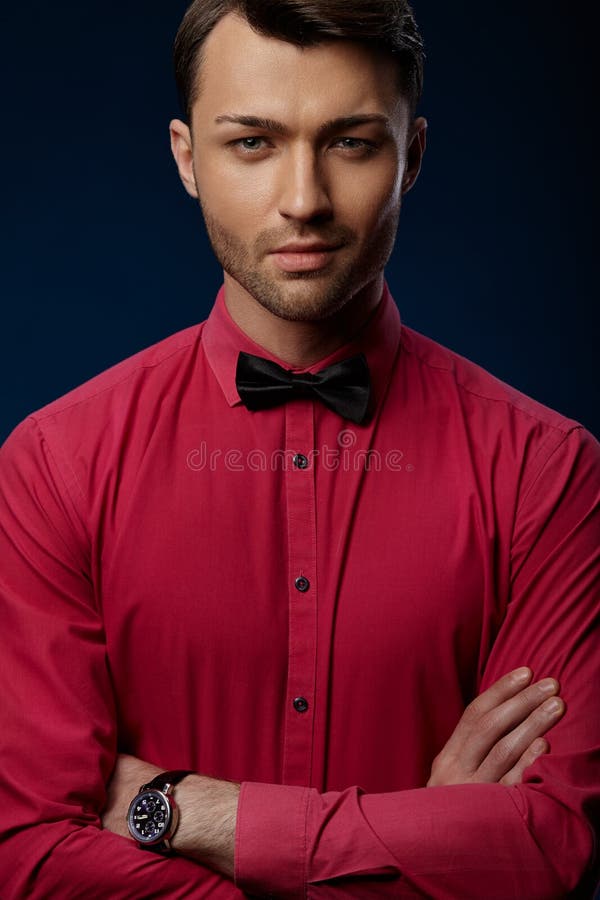 Charming and Handsome Man Close Up Stock Image - Image of modern ...