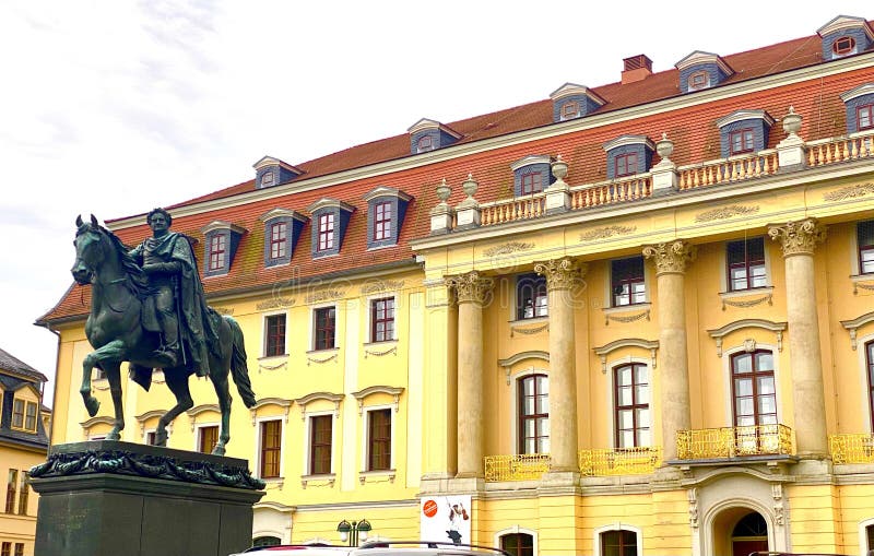 The Charming Historic Center of Weimar in Thuringen Editorial Stock ...