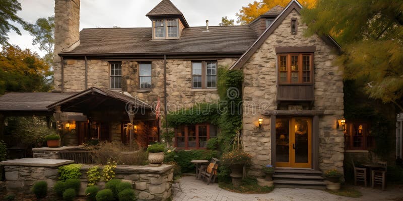 Charming Historic Inn with Rustic Decor and Cozy Rooms Generative AI ...
