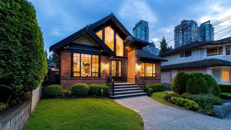 Charming House with Blend of Modern and Traditional Design, Surrounded ...