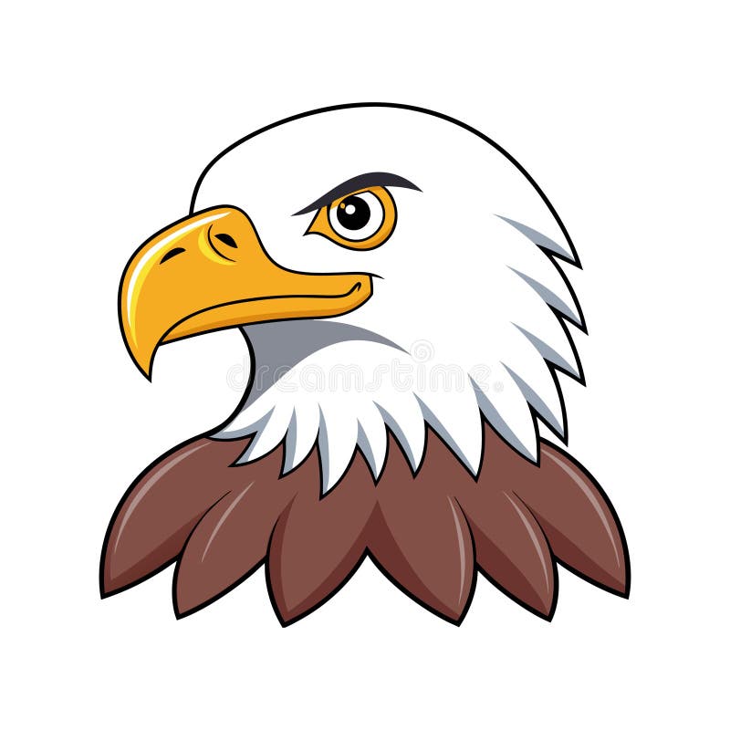 Charming Bald Eagle Bird Illustration Stock Illustration - Illustration of beak, bald: 368647974