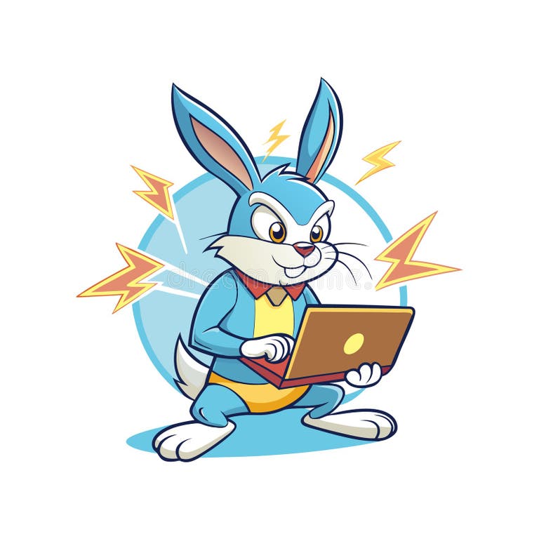 Lively Bunny Coding Stock Illustrations – 7 Lively Bunny Coding Stock ...