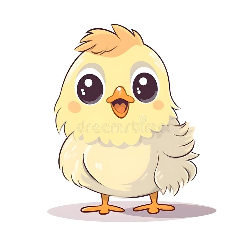 A Charming Illustration of a Playful Baby Chick Stock Illustration ...