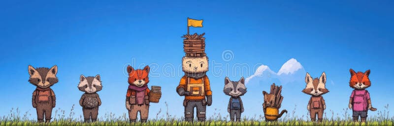 Animal Teamwork: Building an Impressive Structure with Sticks, Stones ...