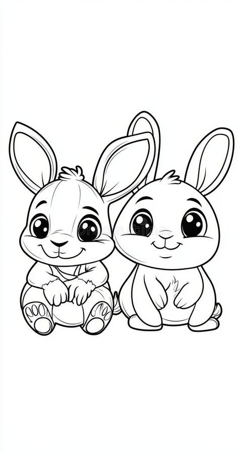 Charming Kangaroo Cartoon Figures in Color and Monochrome Stock ...