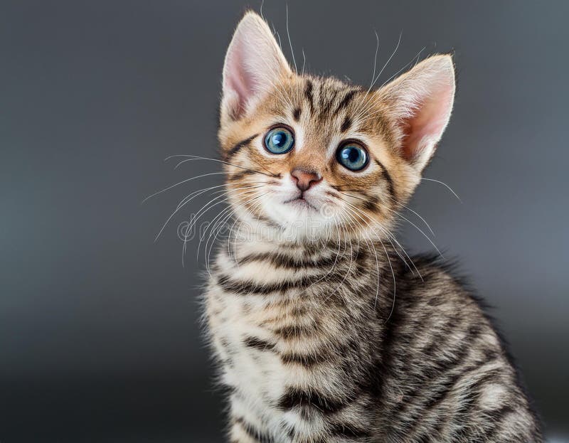 Charming Kitten Cat Image High Definition Stock Illustration ...