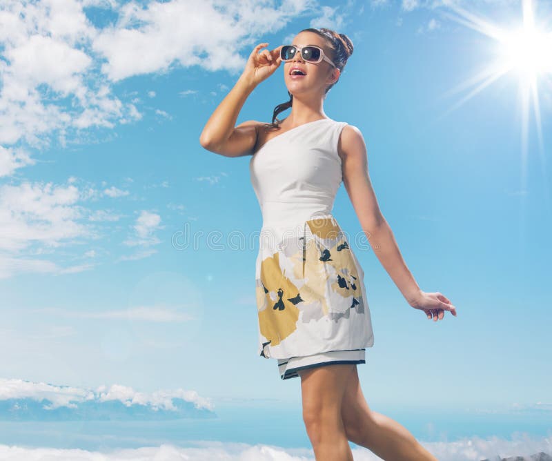 Lady Sunbath on Surfboard, Hot Sunny Weather. Fresh Sea Air and Chill ...