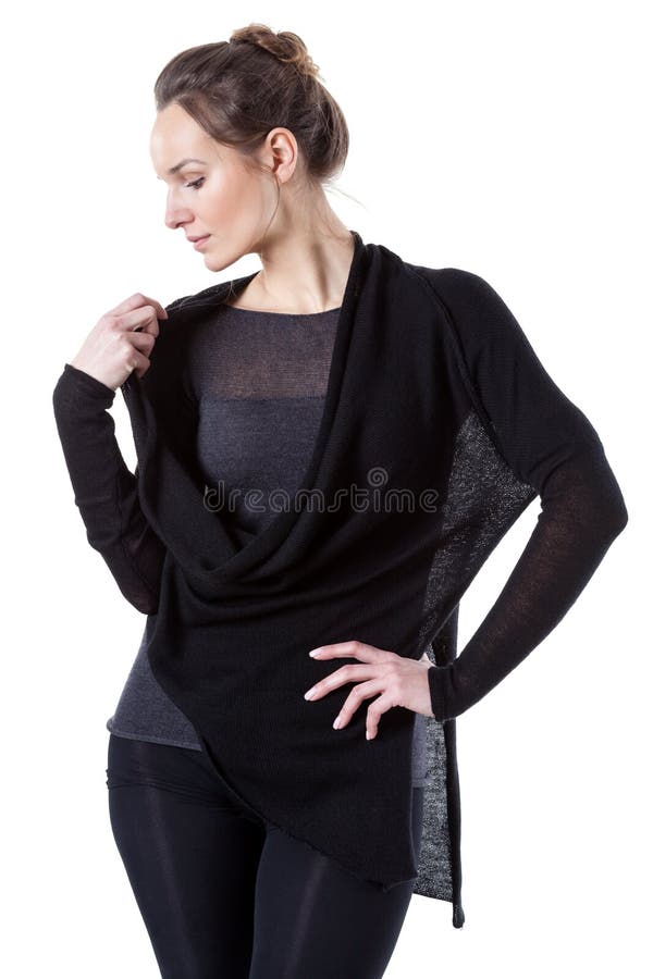 Charming lady stock image. Image of pretty, black, sensuality - 39955163