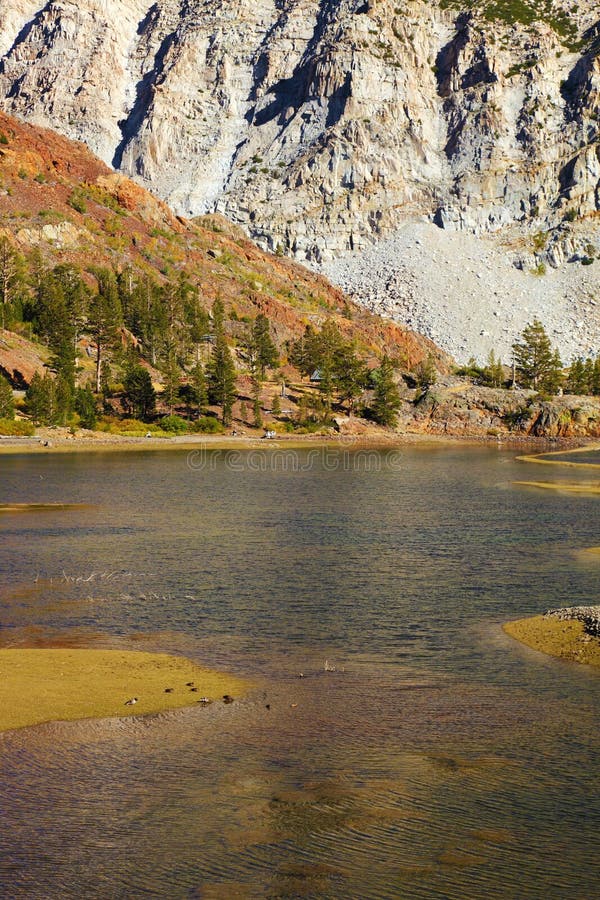 Charming Lake Ellery in Yosemite. Stock Image - Image of peak, scenics ...