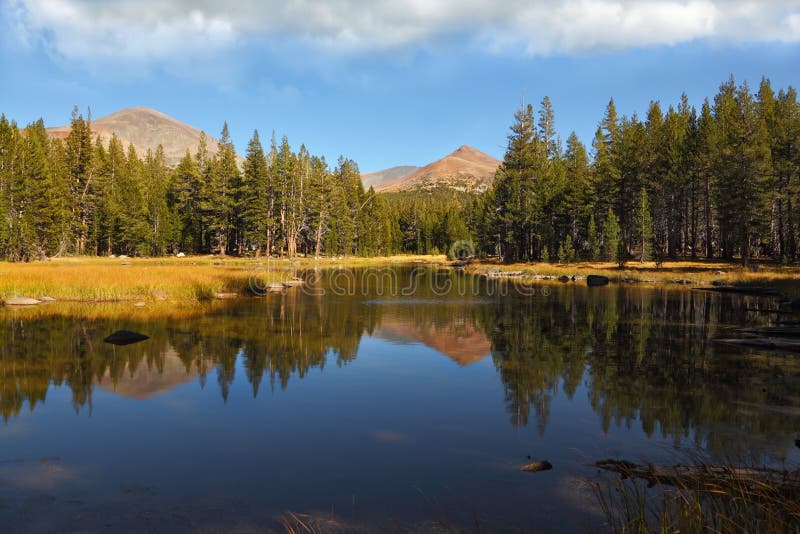 Charming lake. stock image. Image of morning, peak, range - 18684787