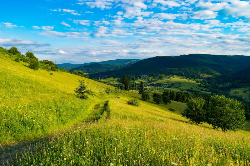 Charming landscape stock image. Image of forest, landscape - 74331991