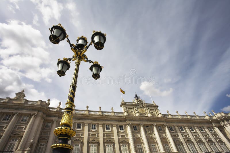 Charming Lantern in Style of a Baroque Stock Image - Image of castle ...