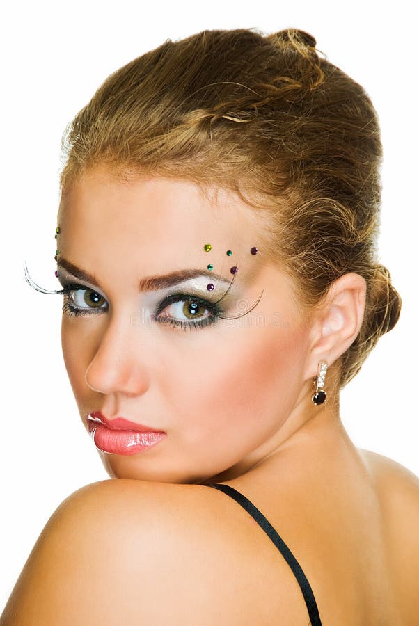 Charming look stock photo. Image of curly, background - 11989946