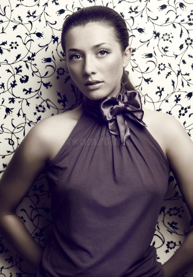 Charming model posing stock image. Image of gorgeous - 11908917