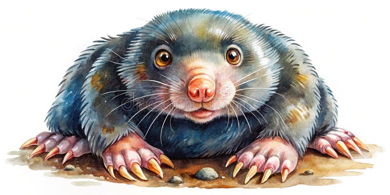 Detailed Mole Character Study Stock Illustrations – 3 Detailed Mole ...