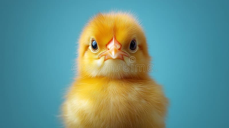 Charming Portrait Cute Yellow Chick Expressive Eyes Stock Photos - Free ...