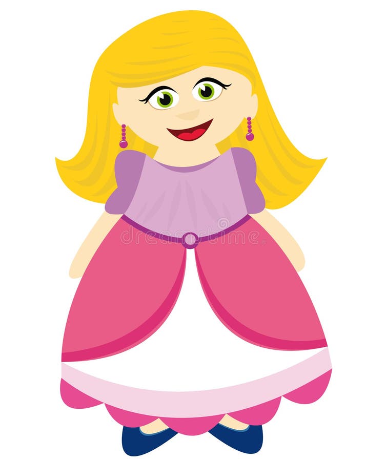 Charming princess girl stock illustration. Illustration of tale - 13798034